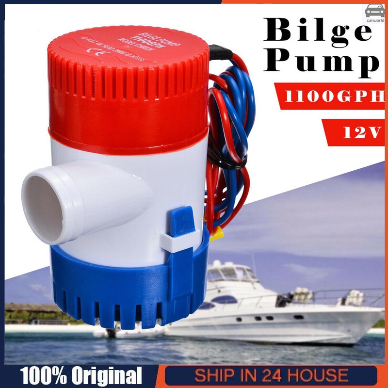 1100GPH 12V Electric Marine Submersible Bilge Pump Water Pump with ...