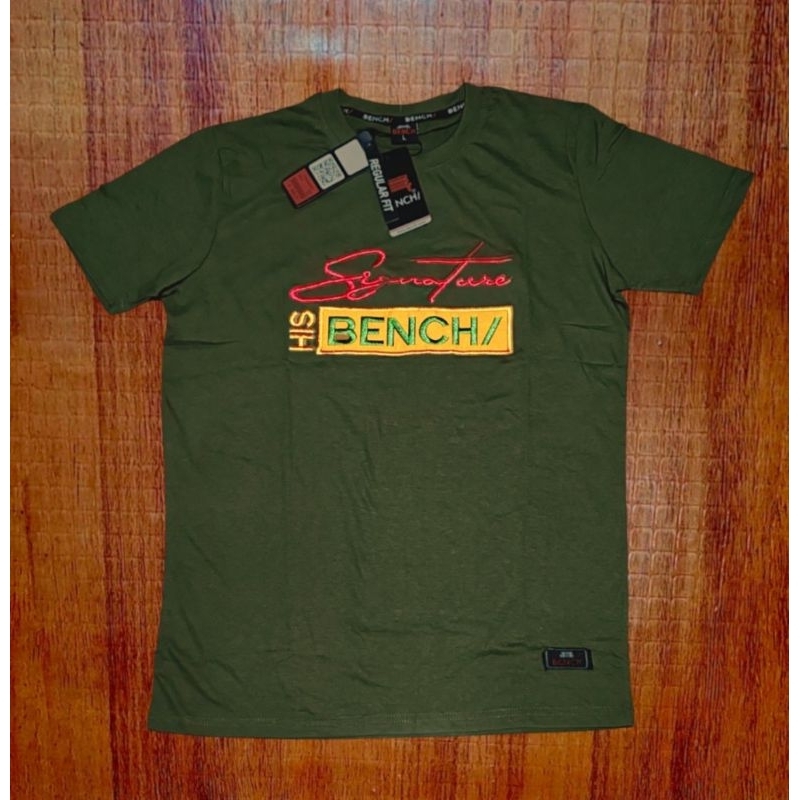 BENCH Men's Tshirt Branded Overrun ( Embroid Print ) | Shopee Philippines
