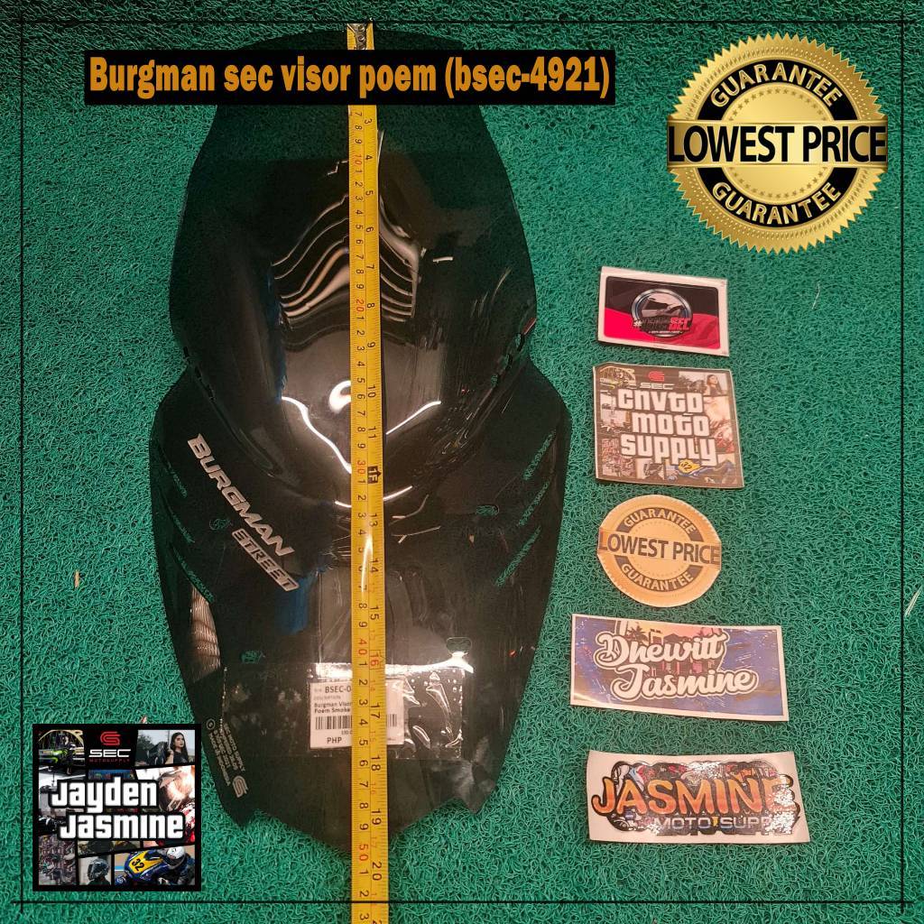 Burgman sec visor poem (bsec-4921) | Shopee Philippines