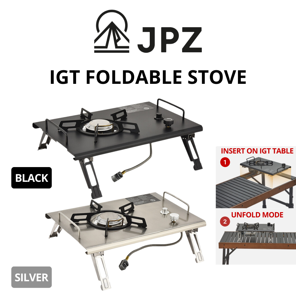 IGT Stove | Stainless Steel | 4000W Firepower | Camping | Outdoor | Foldable Legs | Shopee ...