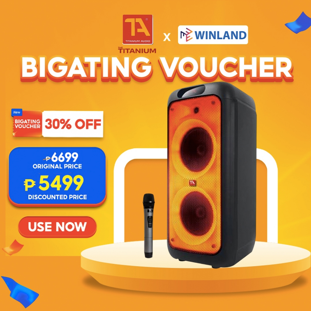 Titanium Audio by Winland TA 808 Portable Rechargeable Speaker Party ...