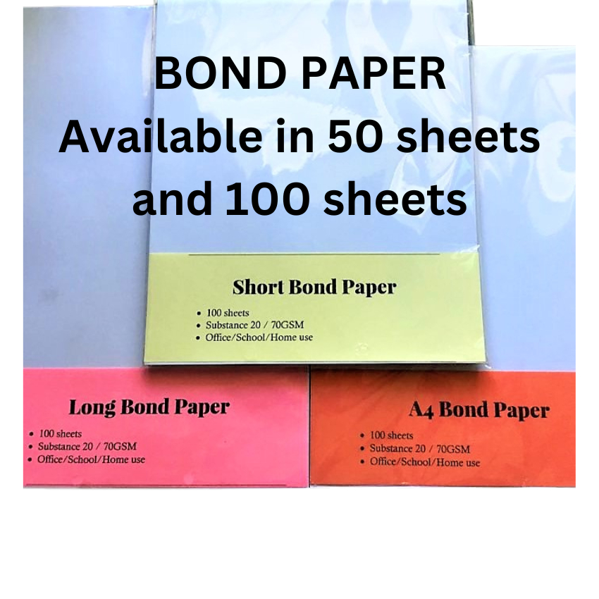 (Positivity) 100 or 50 sheets Long Bond Paper / Short Bond Paper / A4 ...
