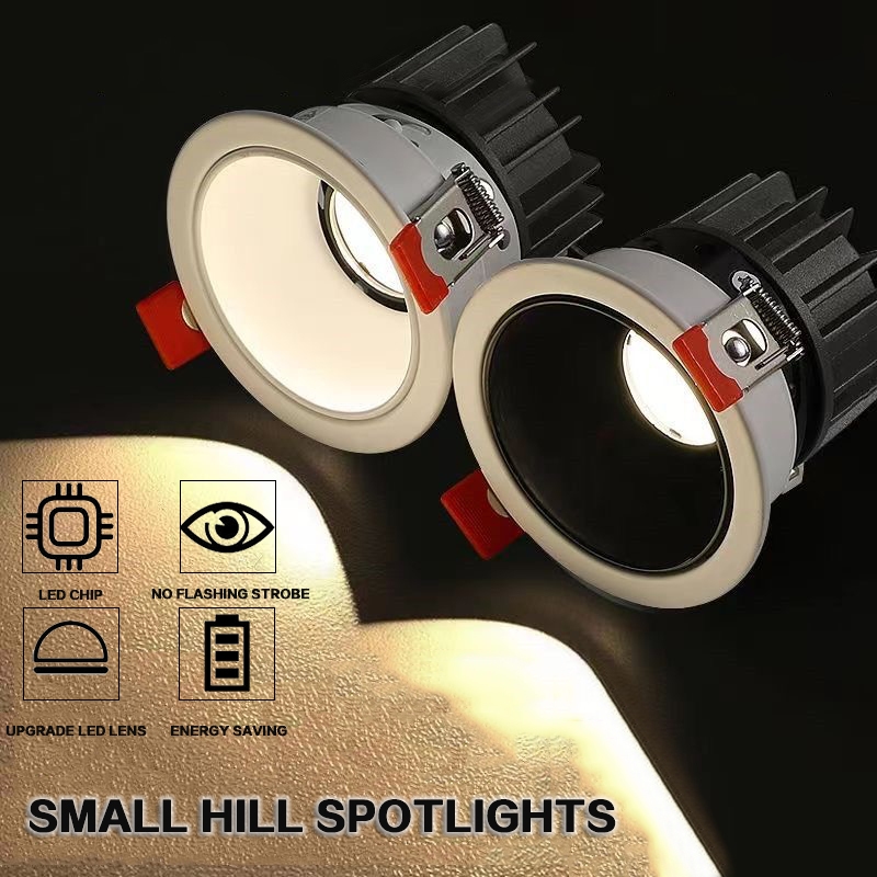 6W/9W/12W Recessed LED Pin Light Downlights Ceiling Lights For Bedroom ...