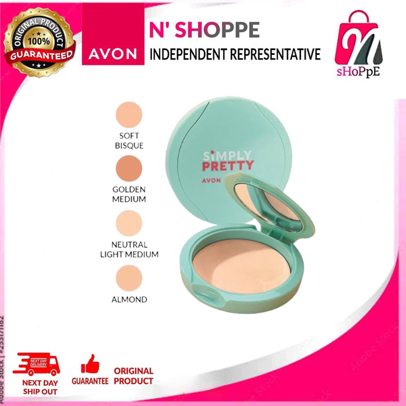 Avon Simply Pretty Smooth and Glow Pressed Powder SPF 14 10g | Shopee ...