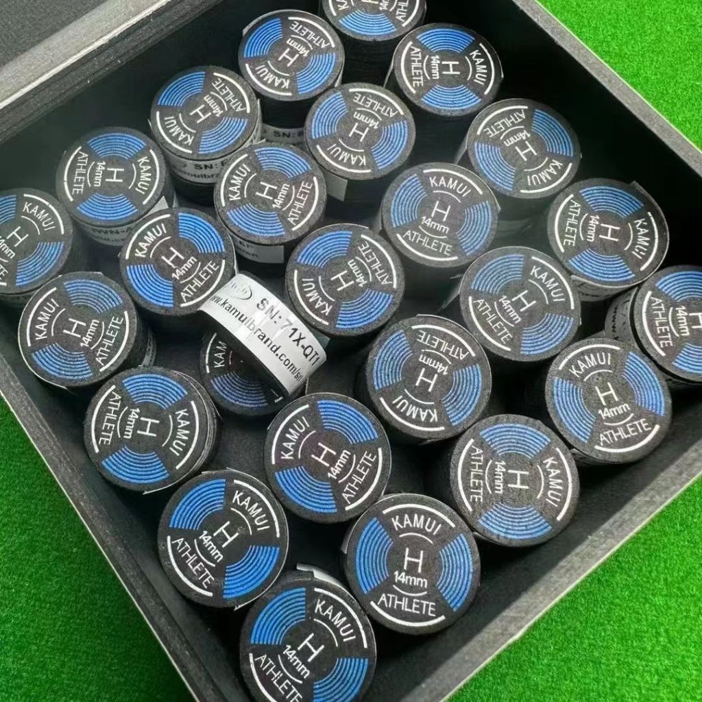 Kamui Clear blue Billiard Cue Tip - Single Tip 14mm M，H，S | Shopee ...