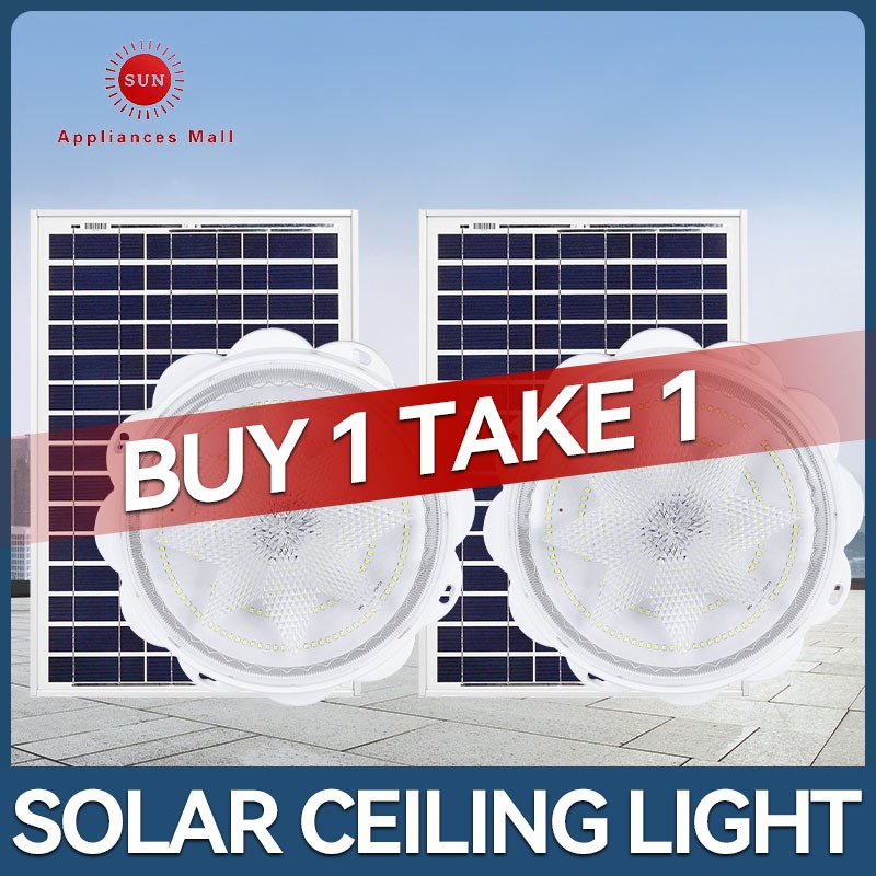 Solar LED lights Solar Ceiling Lights Waterproof indoor Circular lights ...