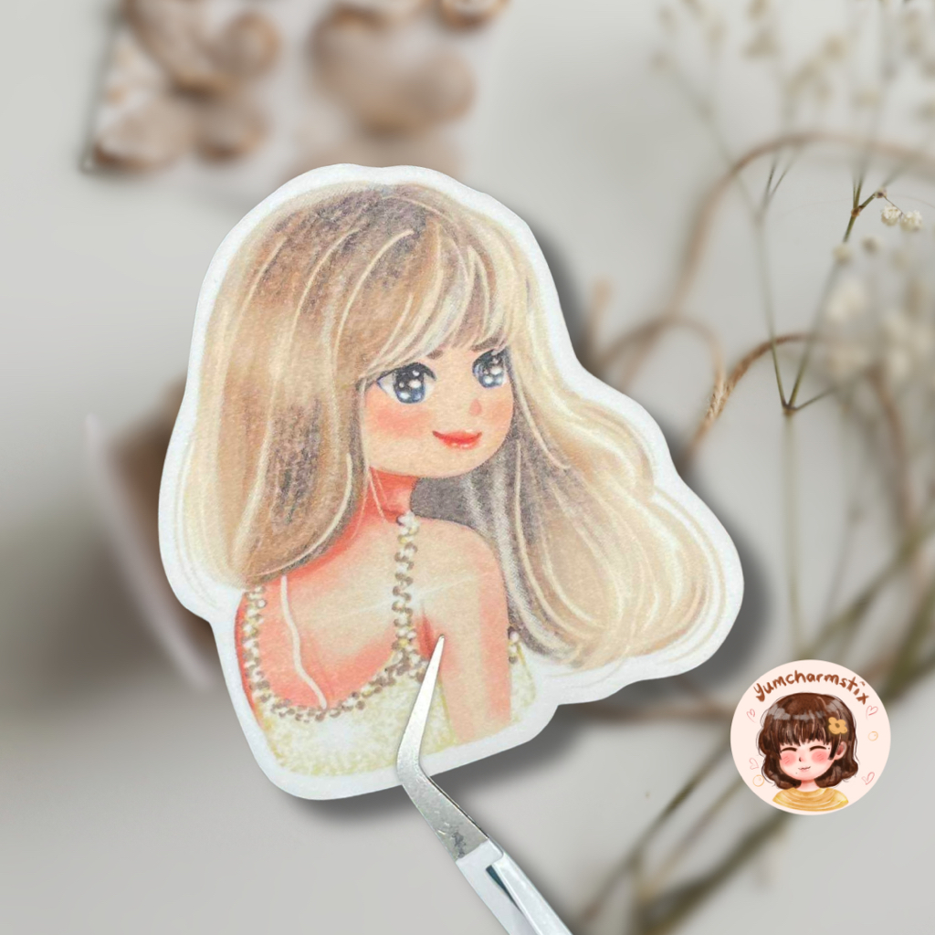 Cute Taylor Swift Version Stickers, Glitter laminated sticker, water ...