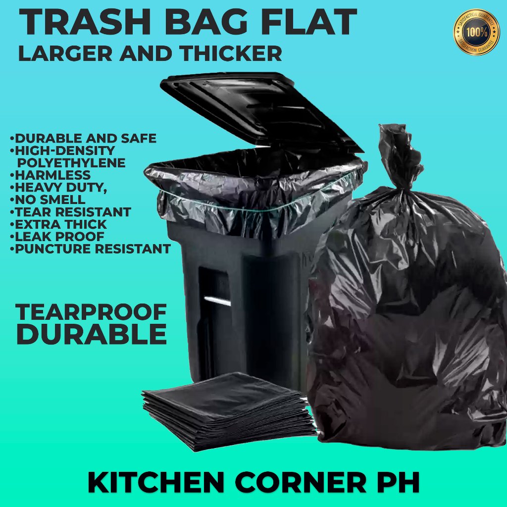 50-100pcs [Small, Medium, Large, XL, XXL] JK Biodegradable Thick Trash ...