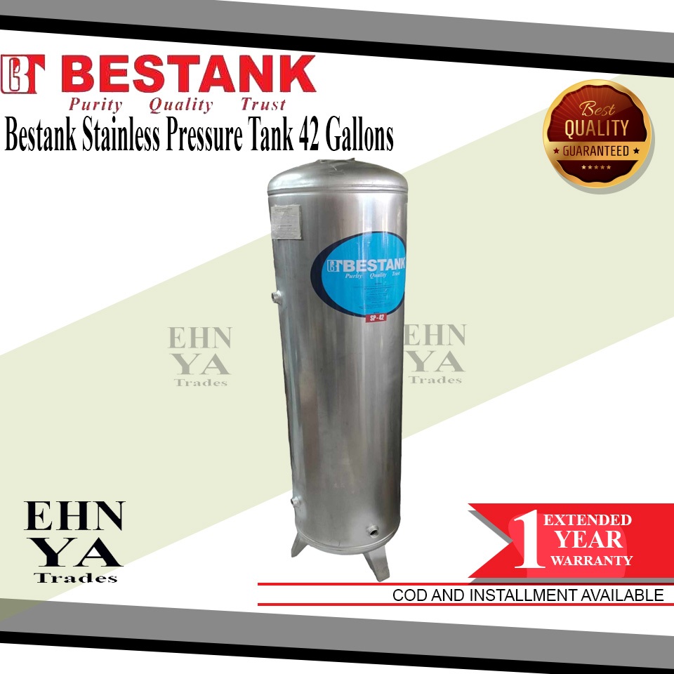 Bestank Original Stainless Pressure Tank 42 Gallons Gals | Shopee Philippines