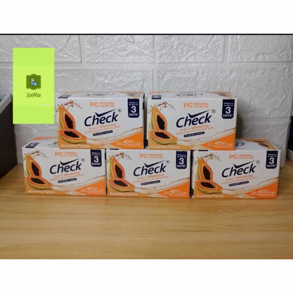 PC Check Antibacterial Soap Blooming Papaya, 130g | Shopee Philippines