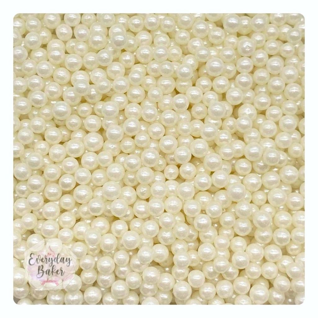 EVERYDAY BAKER - (Pearl White) Confetti Sprinkles 50 grams Edible ...