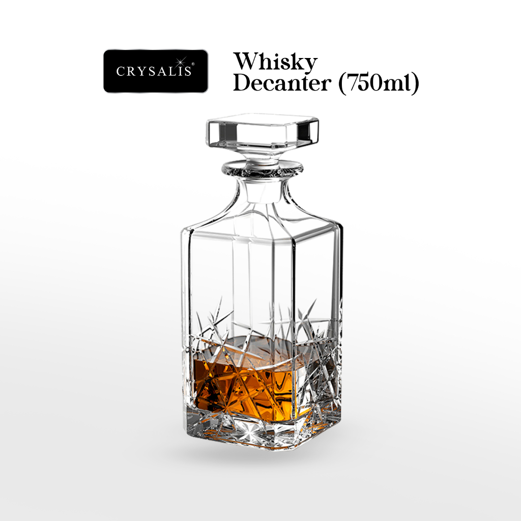 CRYSALIS ROYALTY Glass Decanter Whisky Decanter Jar Pourer Glass Bottle ...