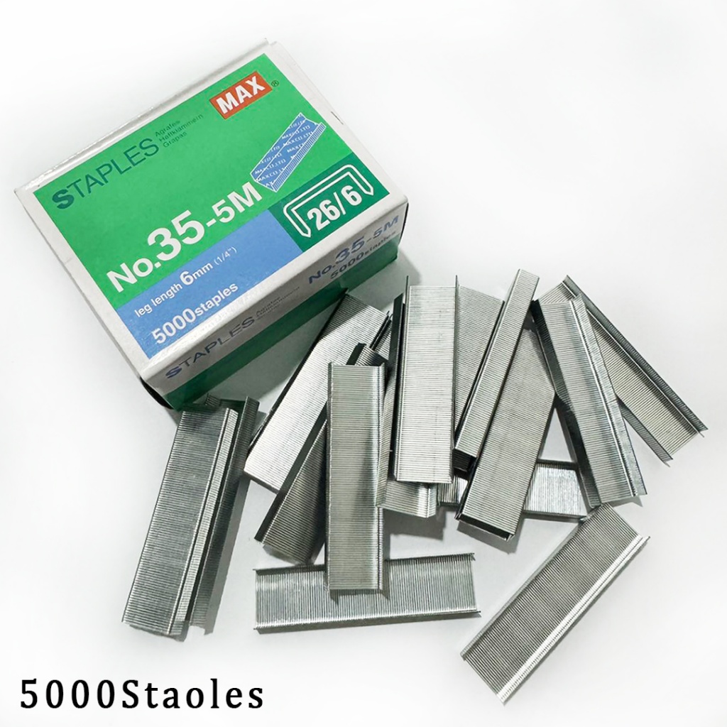 5000pcs/1box Staple Wire No.35-5m Leg length 6mm(1/4”) Office School ...