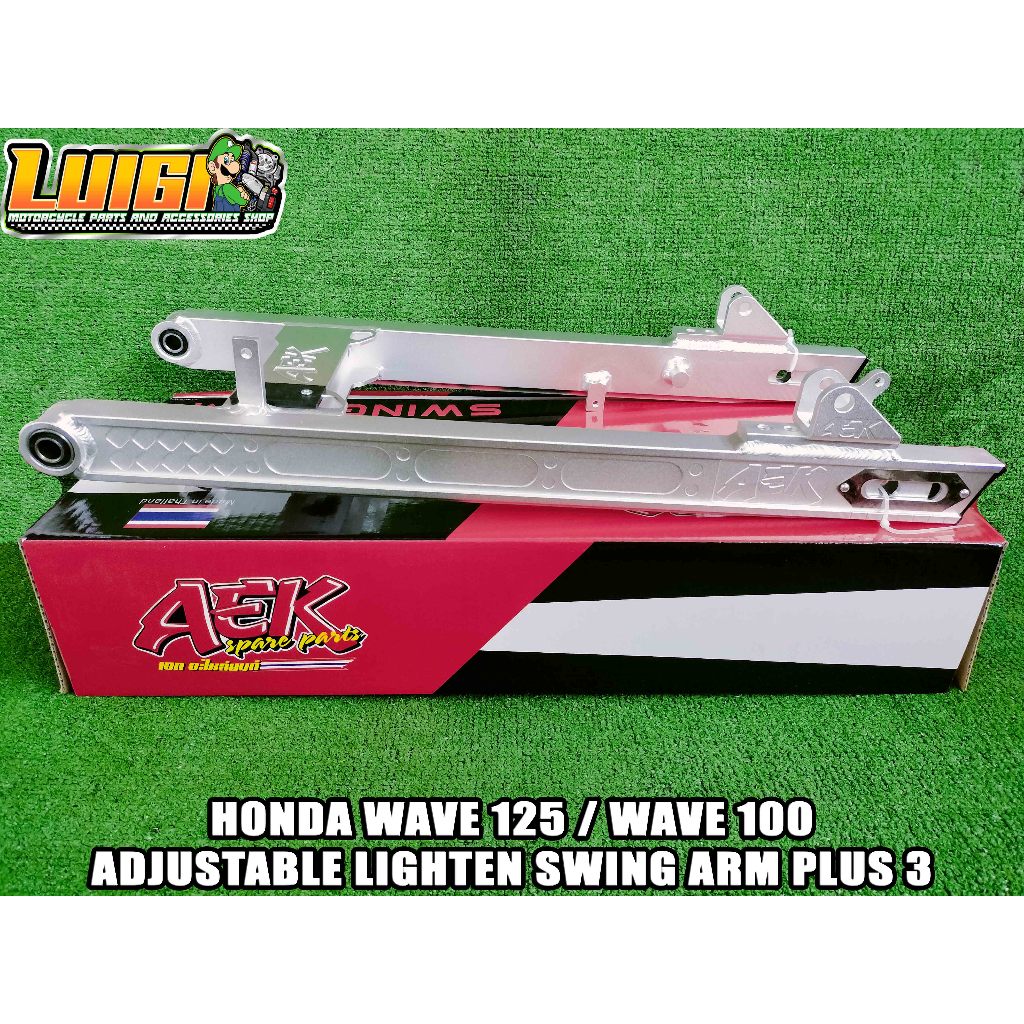 AEK HONDA WAVE 125 / WAVE 100 ADJUSTABLE LIGHTEN SWING ARM PLUS 3 ...