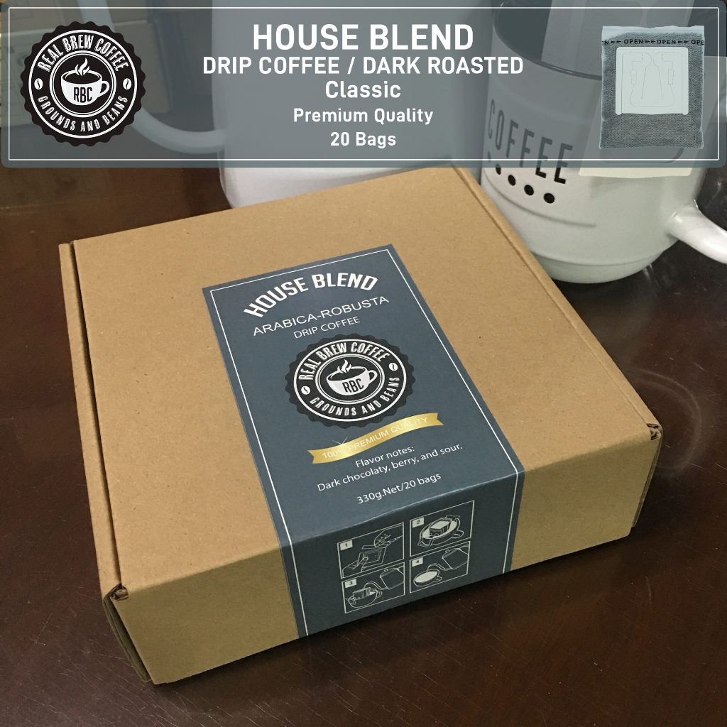 REALBREW - House Blend Drip Coffee - 20 Bags | Shopee Philippines
