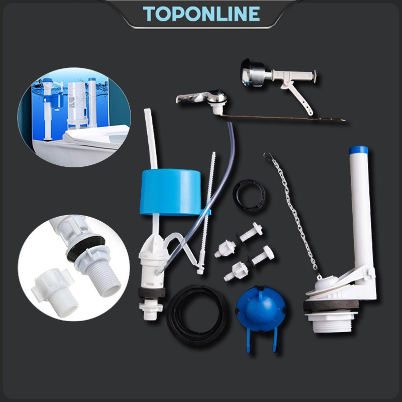 Toilet Water Tank Fittings Lever Flush/Single Push Toilet Flush Set ...