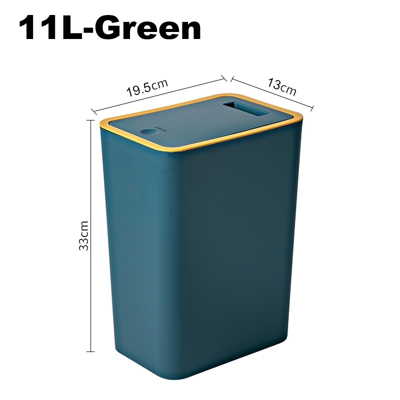 Suez Light Luxury Trash Can with Cover Large Press-type Trash Bin ...