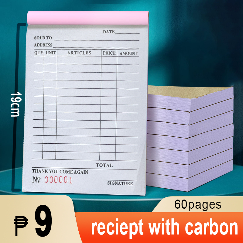 Carbonized delivery Receipt Resibo With Carbon Temporary Order Receipts ...