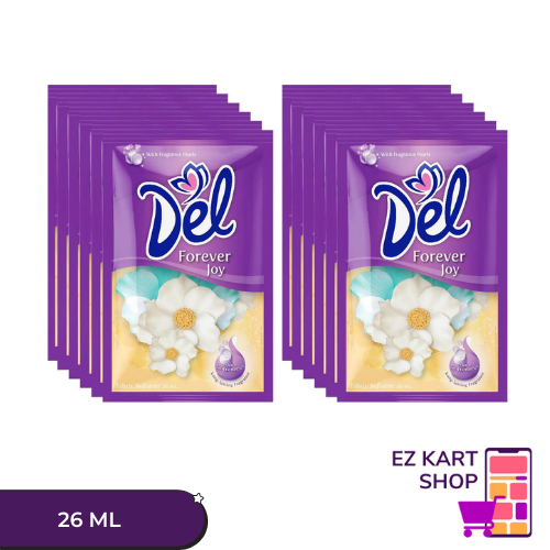 EZ KART DEL FABRIC SOFTENER FOREVER JOY 26ML BY 12's | Shopee Philippines