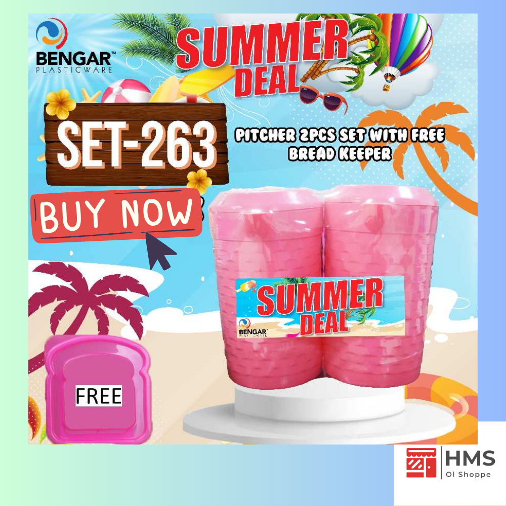 Pitcher, Ref Jug, Juice Dispenser, Water Bottle Set of 2pcs with ...