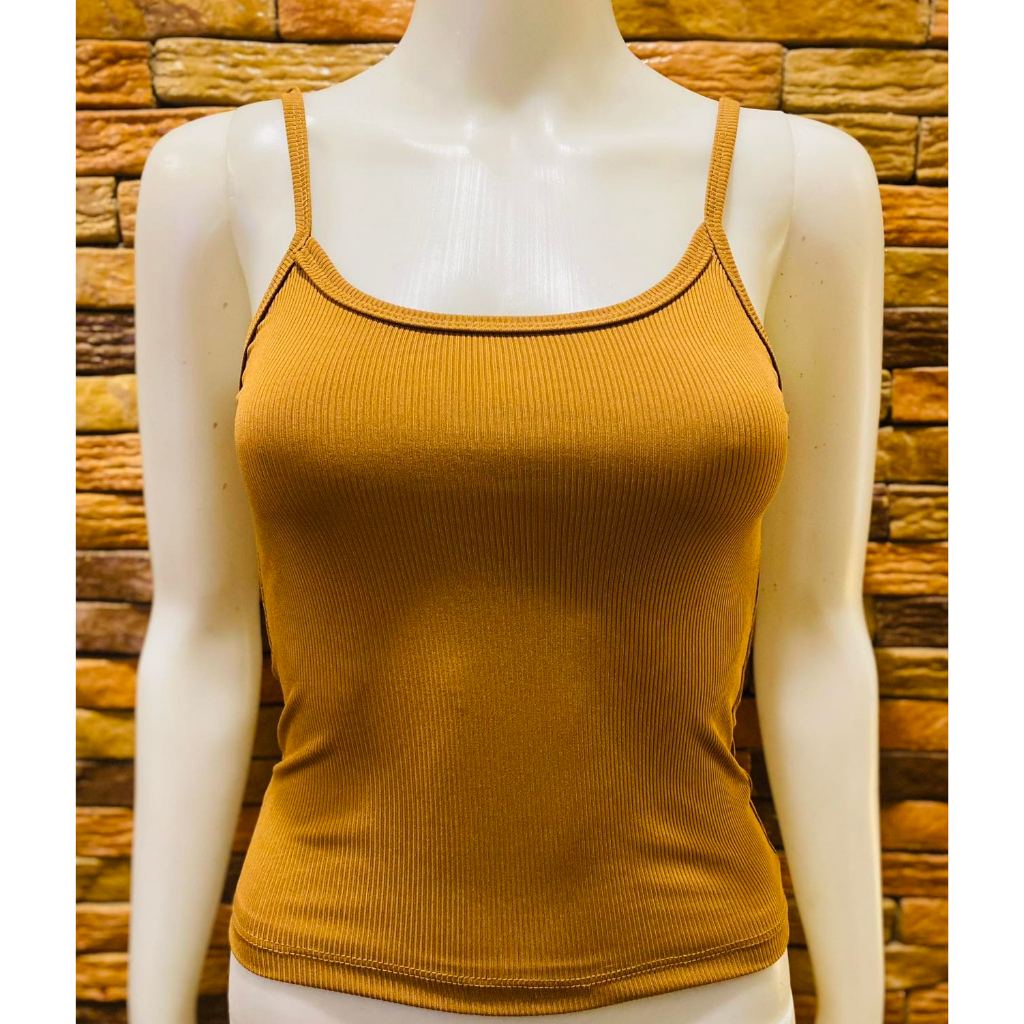 Sanah.H Fahion Spaghetti Strap Sleeveless Cami Sando Top with ETIKETA ...