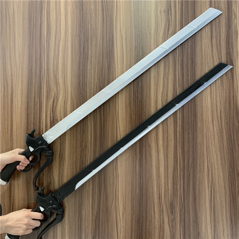 ↙↘ 95cm Attack On Titan Weapon Sword 1:1 Gun Sword Mikasa Eren Rivaille ...