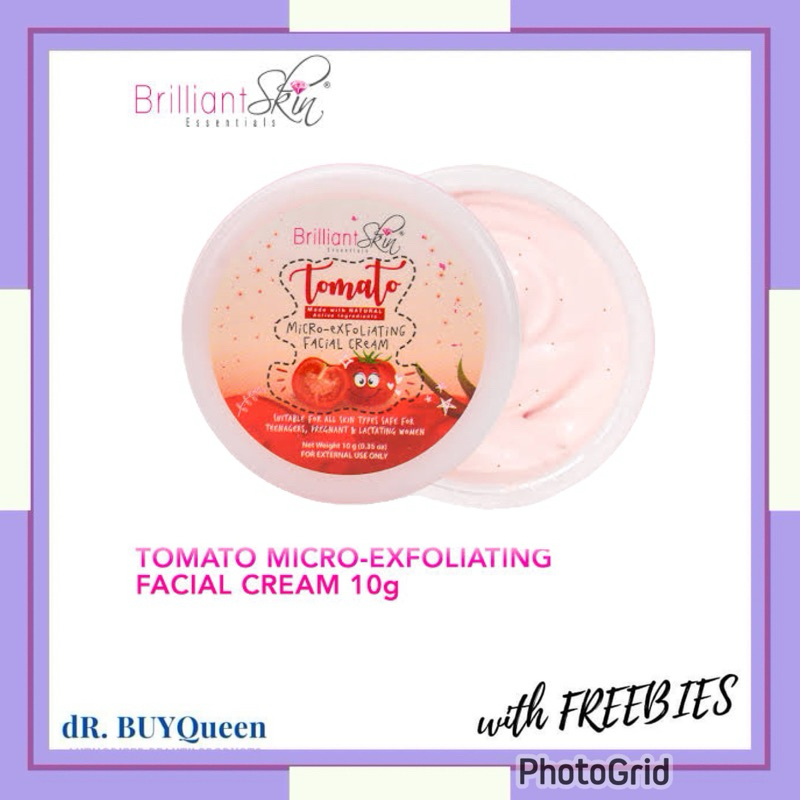 BRILLIANT TOMATO MICRO-EXFOLIATING FACIAL CREAM(10g) | Shopee Philippines
