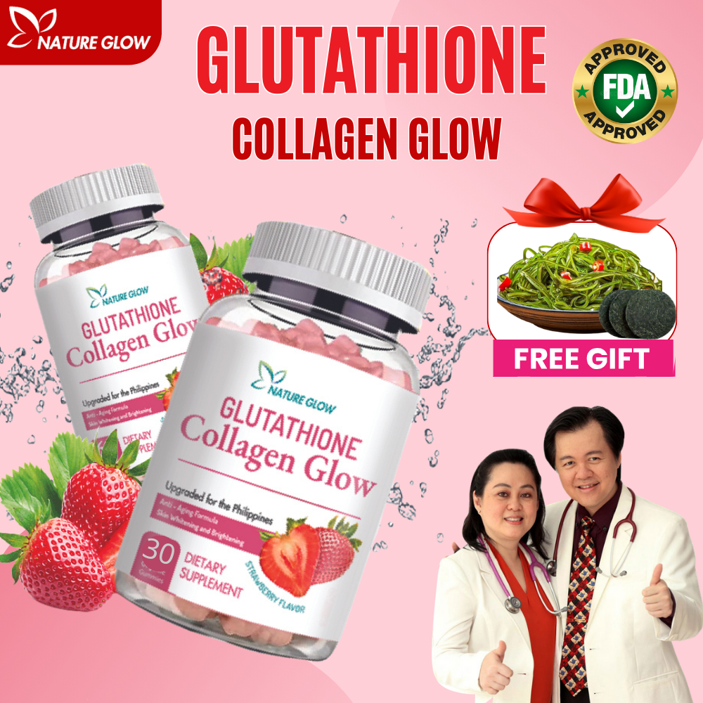 NATURE GLOW Glutathione Collagen Glow Gummies Collagen Supplement For ...