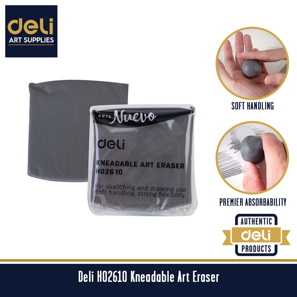 Deli Kneadable Art Eraser H02610 Grey | Shopee Philippines