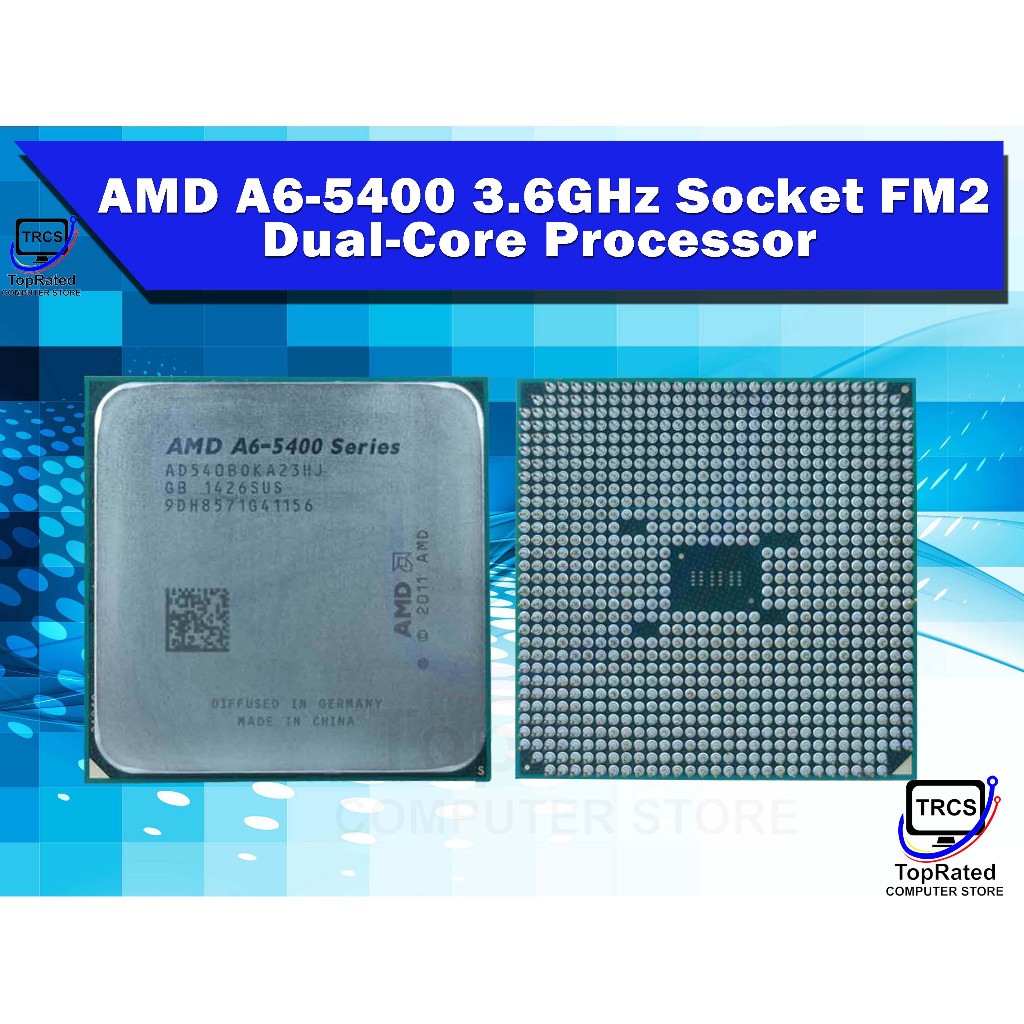 AMD A6-5400 3.6GHz Socket FM2 Dual-Core Processor (Used) | Shopee ...
