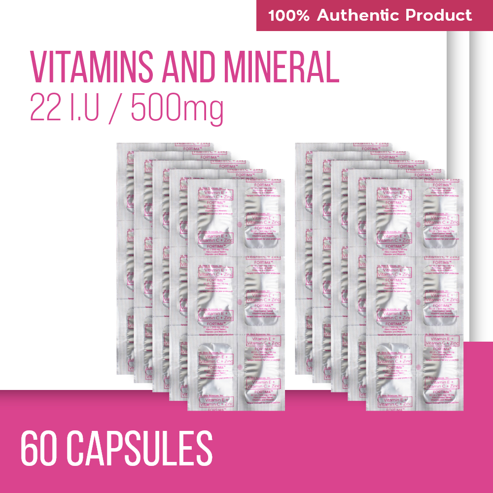 Fortima (Vitamin C + Zinc + Vitamin E) 60s for only P600 (save P121 ...