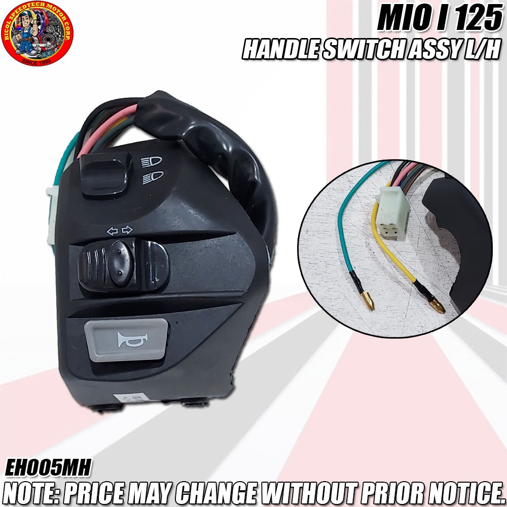 MIO I 125 HANDLE SWITCH ASSY L/H (EH005MH) | Shopee Philippines