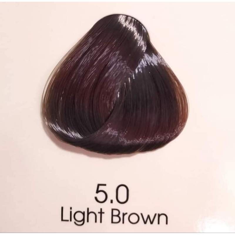 HBC EZ COLOR Cream Hair Coloring Kit (Light Brown) | Shopee Philippines