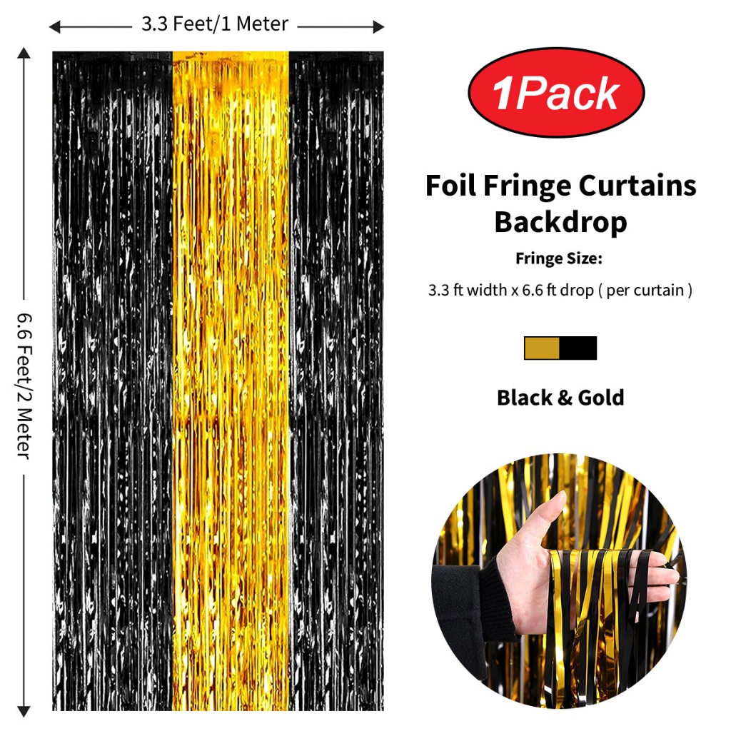 1*2M Laser Rain Silk Foil Curtain Party Decorations Wire Curtain Party ...