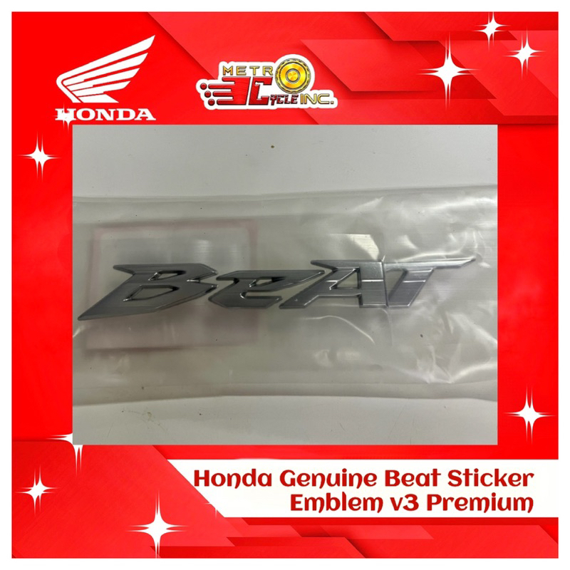 Honda Genuine Beat Sticker Emblem v3 Premium | Shopee Philippines