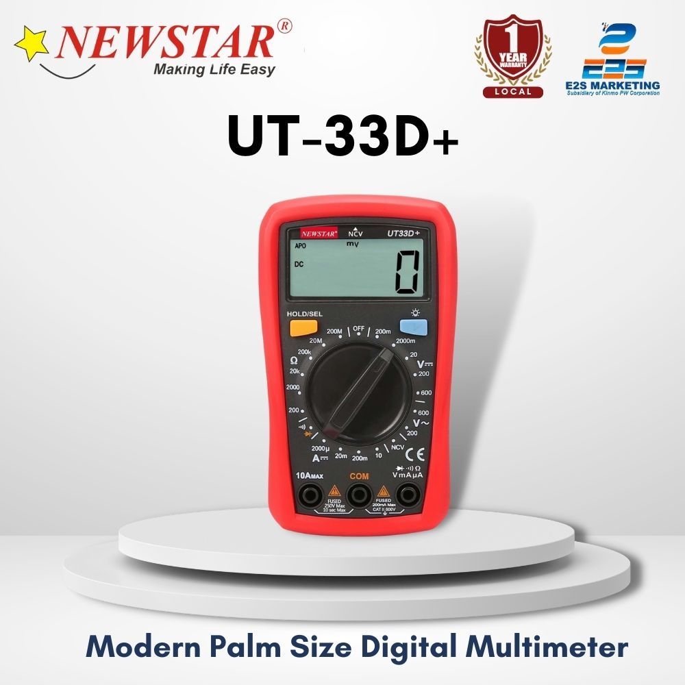 Newstar Modern Palm Size Digital Multimeter UT-33D+ | Shopee Philippines