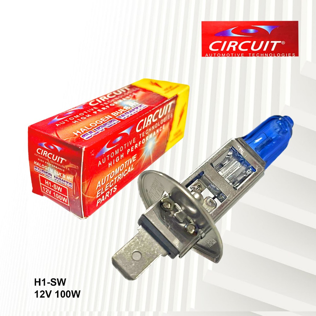 Halogen Bulb H1 12v/55w 12v/100w SuperWhite CIRCUIT | Shopee Philippines