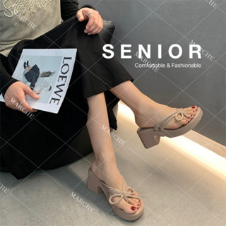 Marche 2024 Women's Fashion Casual 7CM High Heeled Sandals Open Toe ...