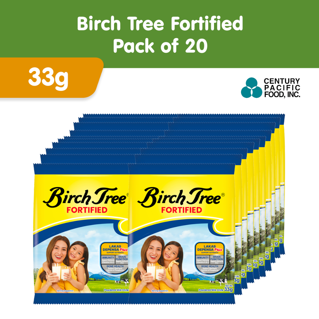 Birch Tree Fortified 33g Pack of 20 | Shopee Philippines