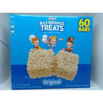 60 Bars Kellogg's Rice Krispies Treats Kelloggs Made in USA Authentic ...