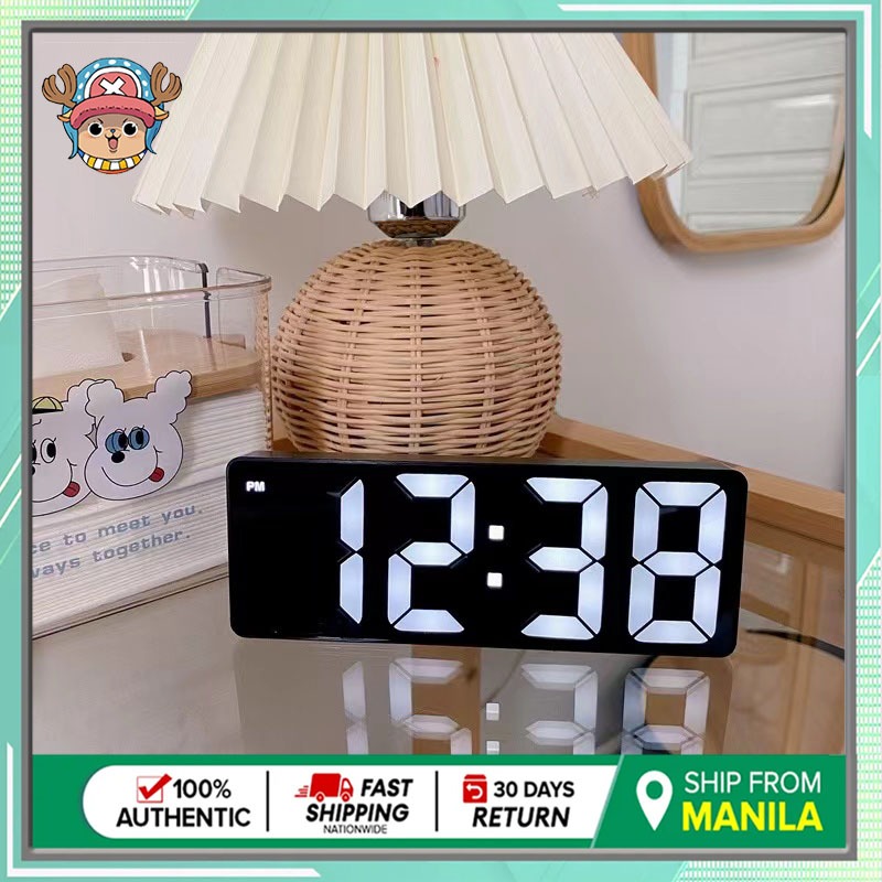 Clock Bedside Digital Alarm Clocks Table Electronic Desk Watch Snooze ...