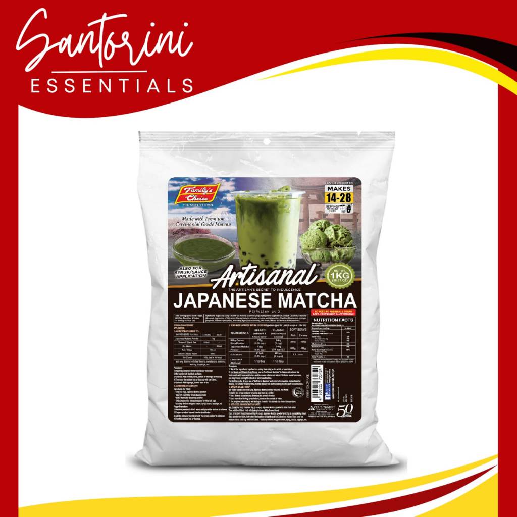 Family's Choice Artisanal Japanese Matcha Powder Mix 1Kg for Frappe ...