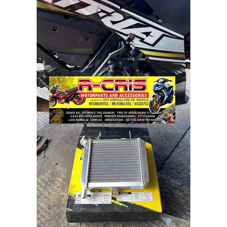 RACE POWER OVERSIZE RADIATOR ASSY (RAIDER FI) | Shopee Philippines
