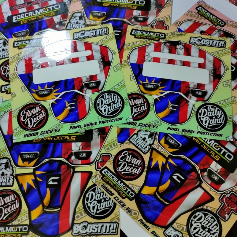 HONDA CLICK VERSION 3 FULL PANEL GUAGE SCREEN PROTECTOR VINYL DECAL ...