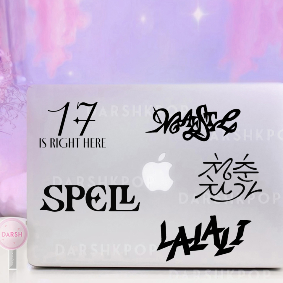 Seventeen 17 IS RIGHT HERE Song Logos Waterproof Decal Vinyl Stickers ...