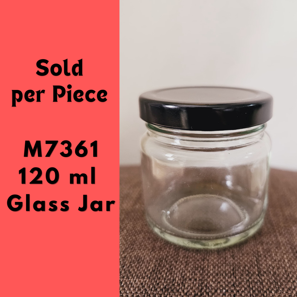 120 ML Glass Jar/ M7361 8oz Bottles Bote Garapon FREE Plastic Sealer ...