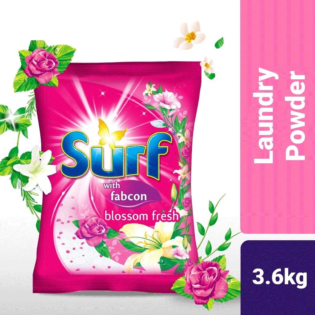 Surf Powder Detergent Blossom Fresh 3.6kg Pouch | Shopee Philippines