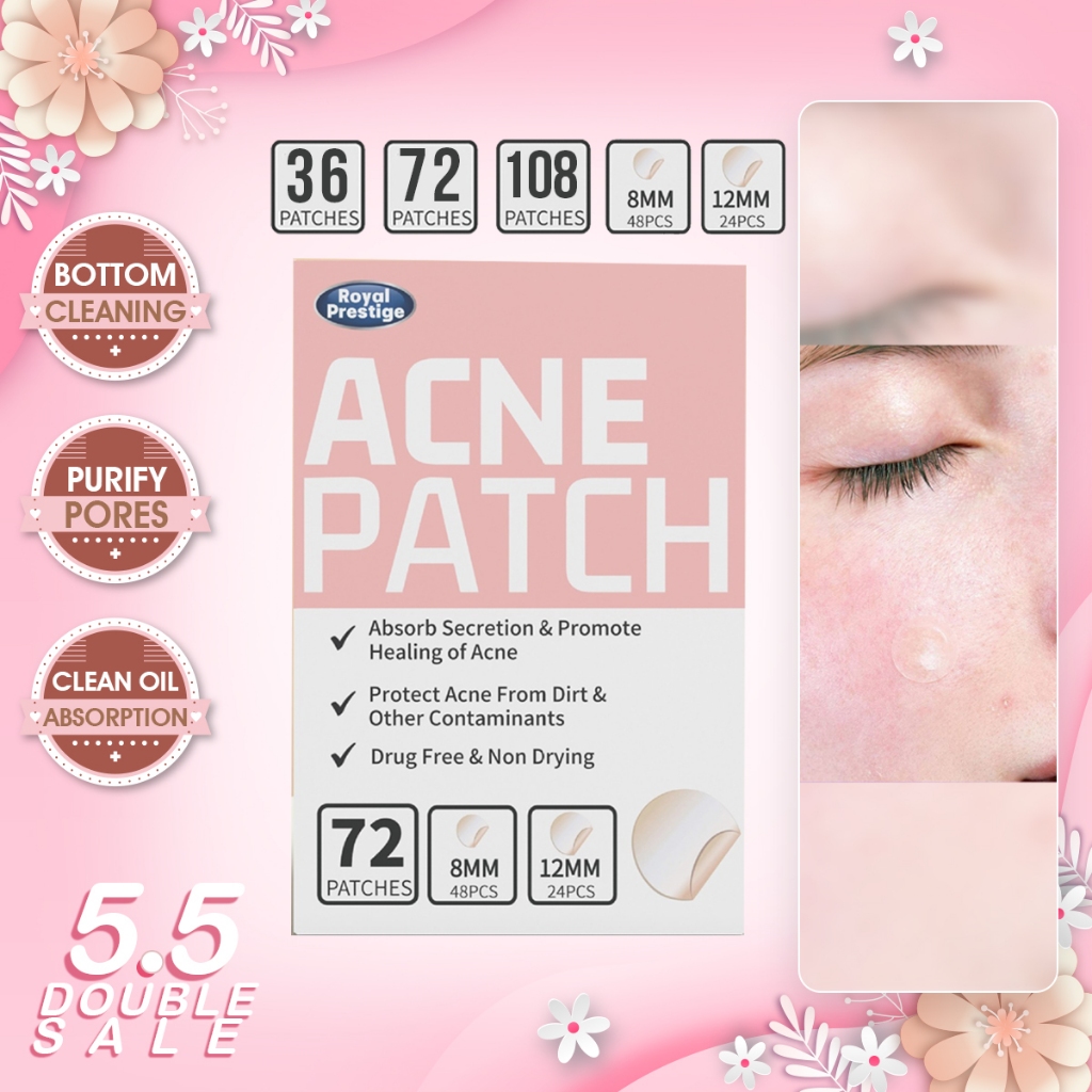 pinkflash 24 hours Waterproof Invisible Ultra Thin Hydrocolloid Acne ...