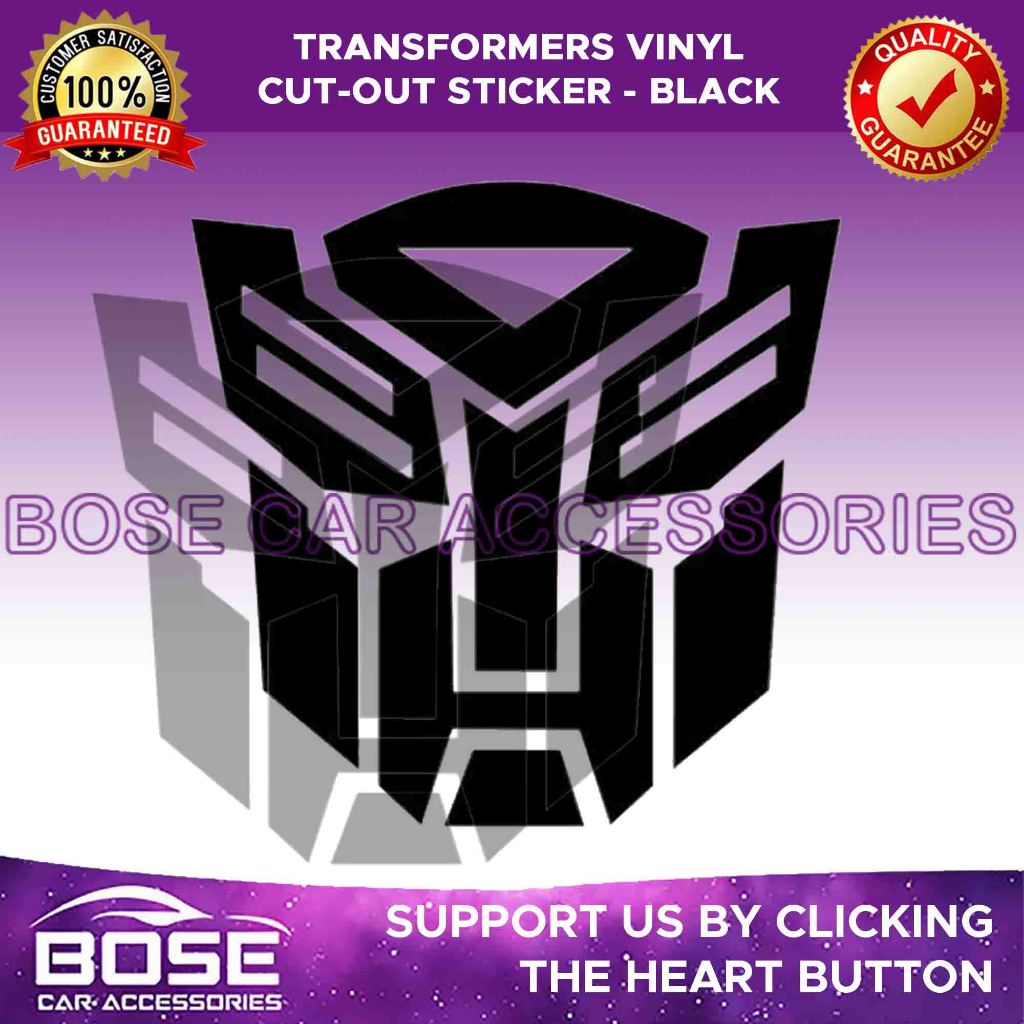 Transformers Decals Stickers High Quality Black Color Waterproof ...