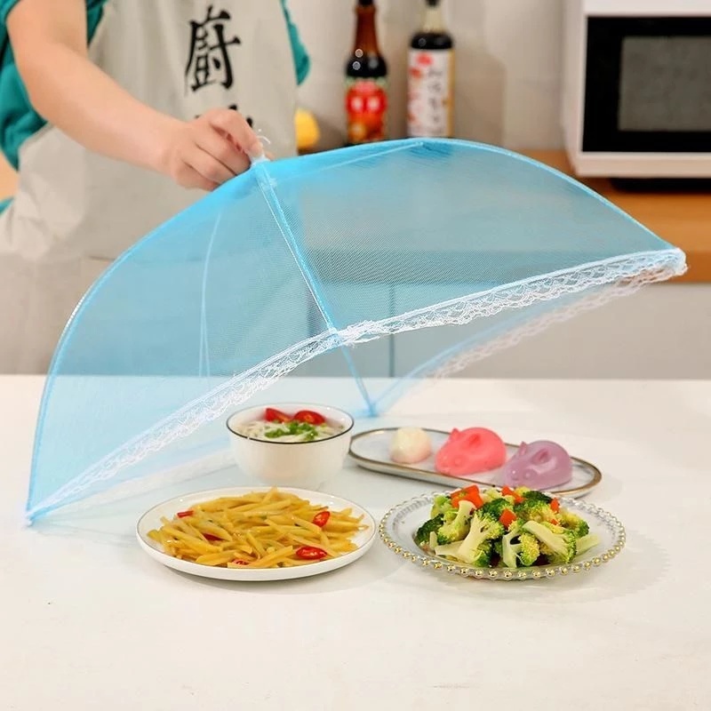 Food Mesh Umbrella Foldable Food Covers Kitchen Food Cover Tent ...